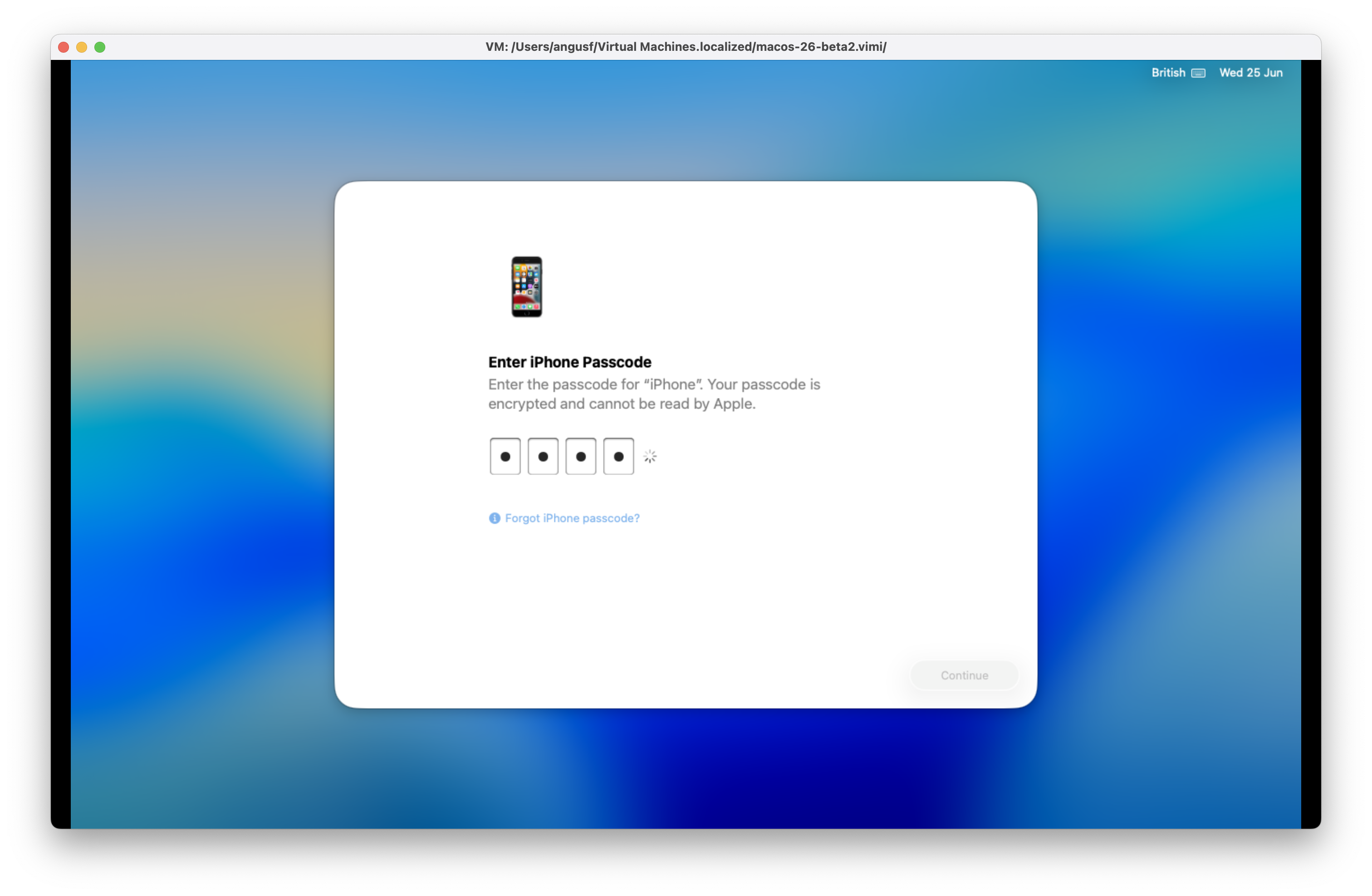 macOS 26.0 Tahoe in a VM on your Apple Mac - ezone