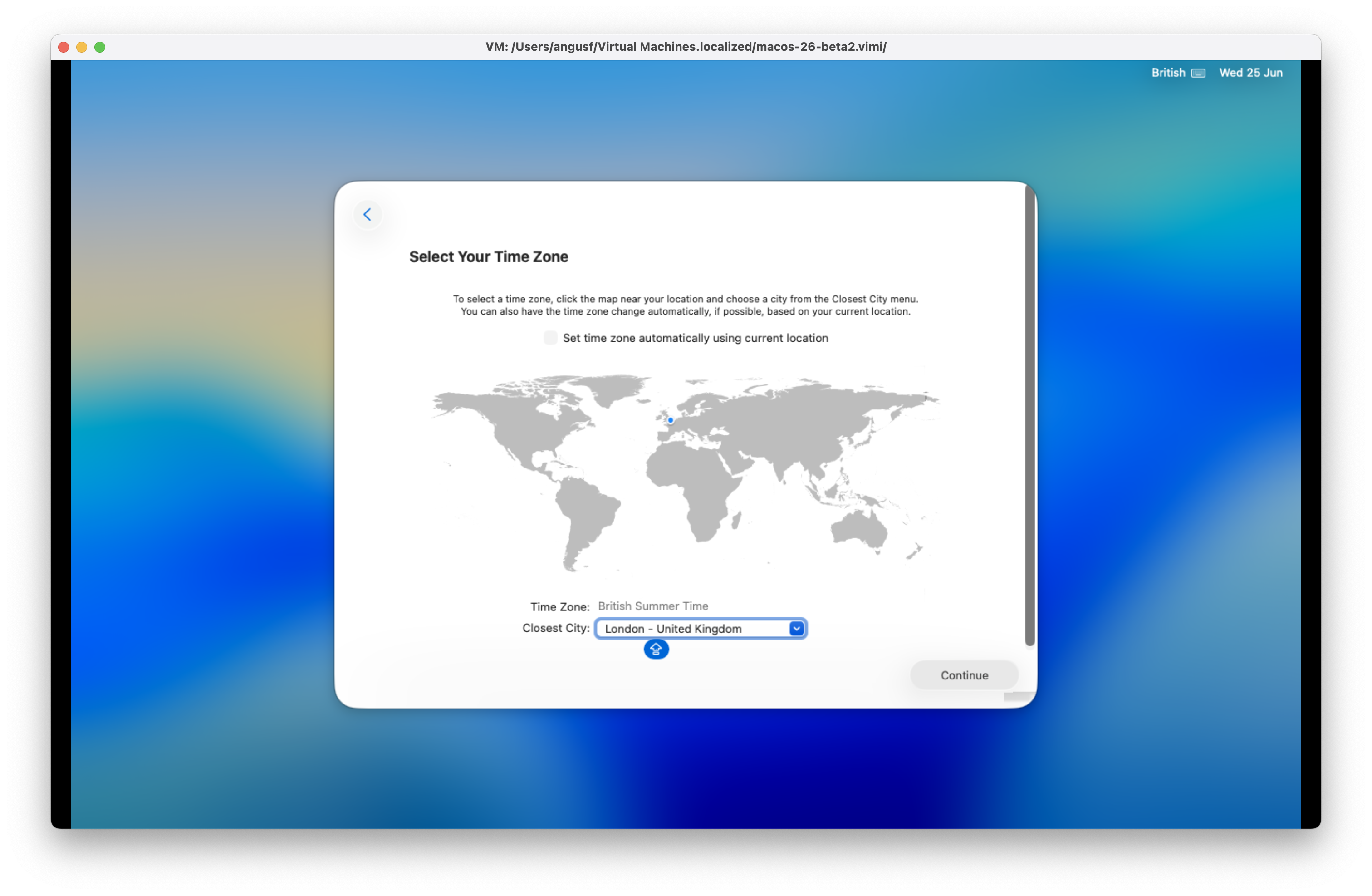 macOS 26.0 Tahoe in a VM on your Apple Mac - ezone