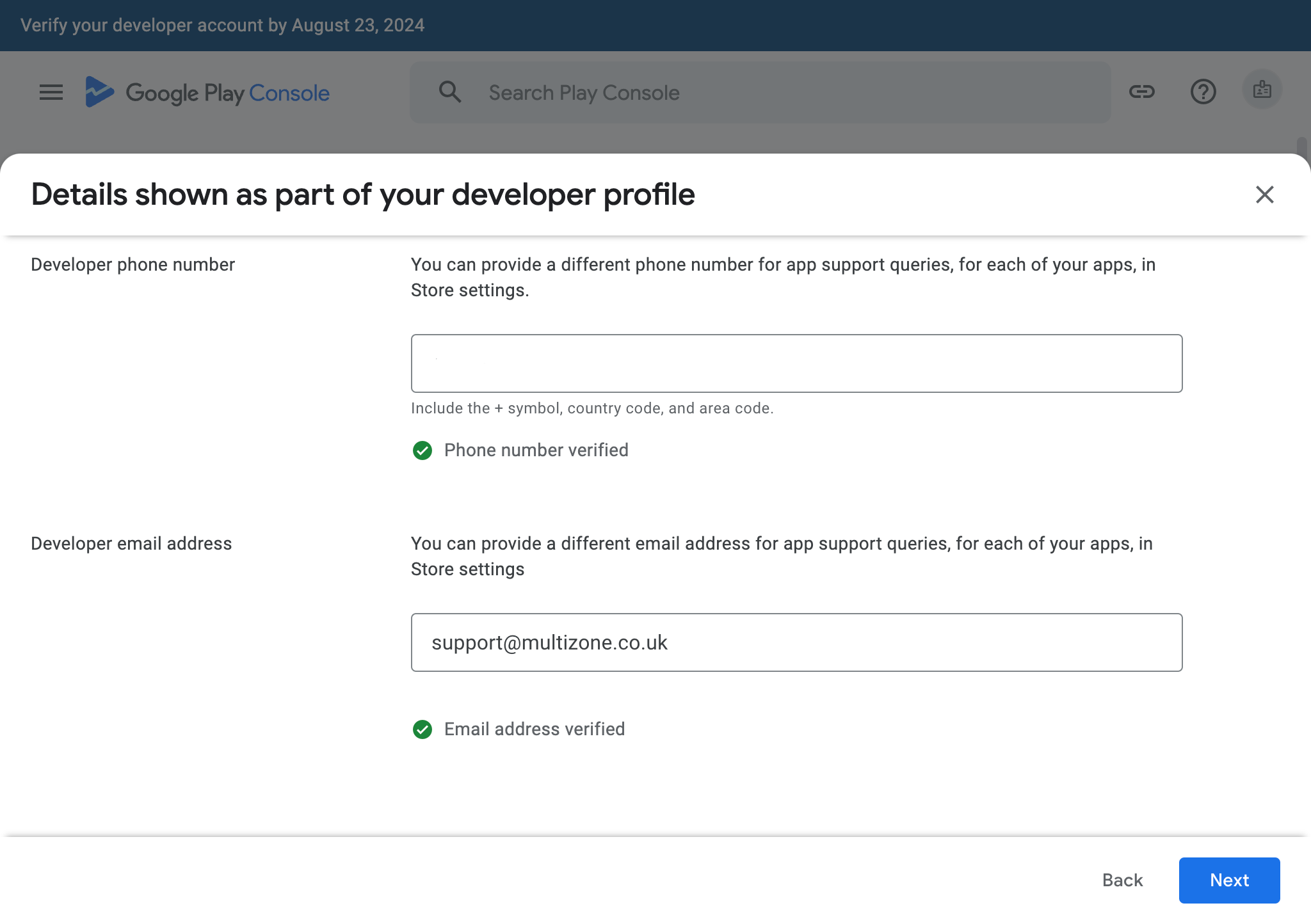 Verify your Play Console developer account now - ezone